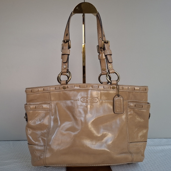 Coach | Bags | Coach Tan Leather Tote Bag | Poshmark